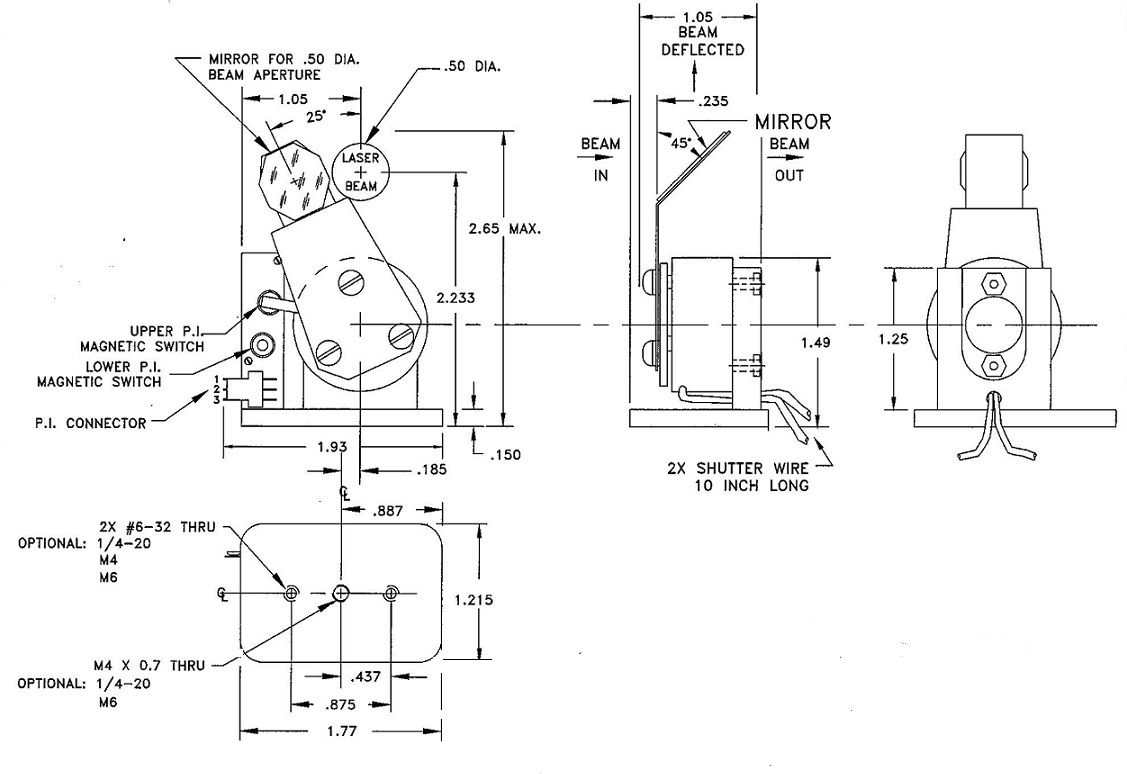 Spring-Loaded Laser Shutter